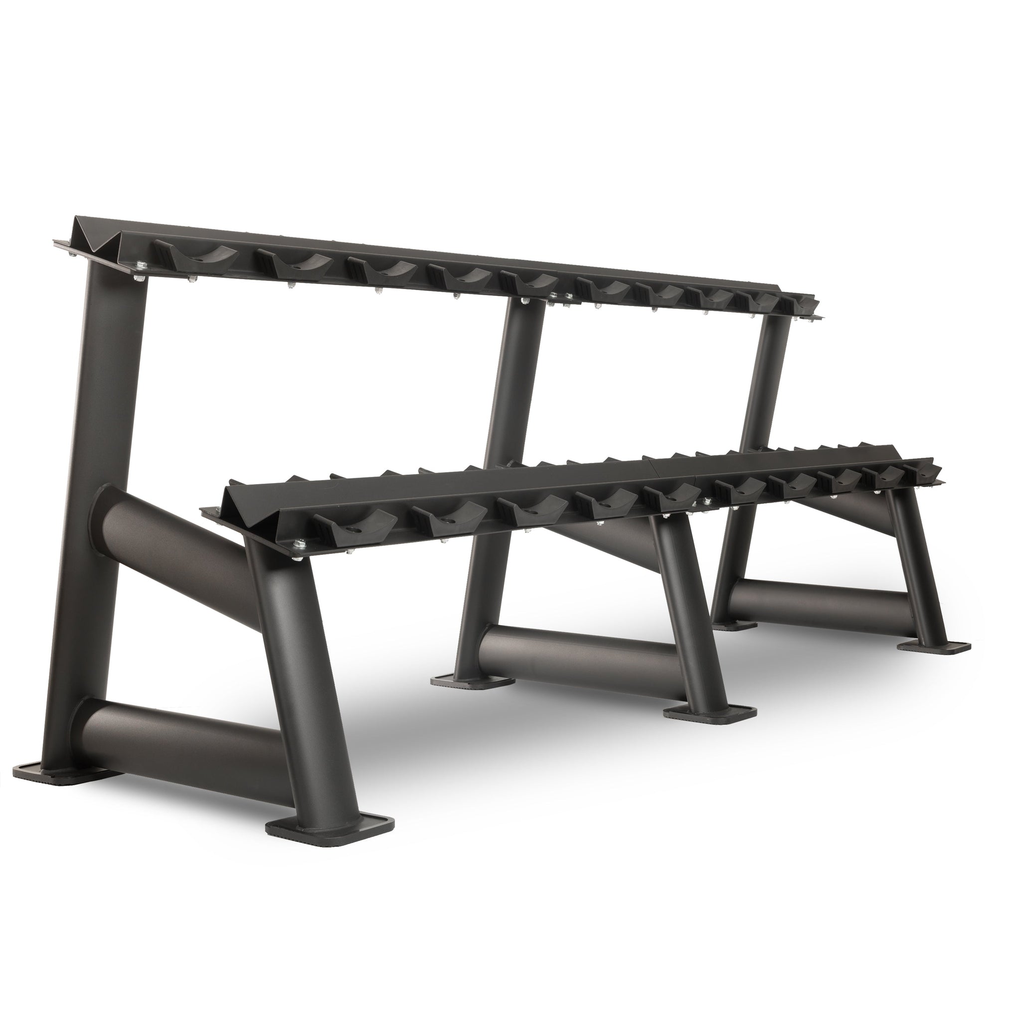 Commercial 2-Tier Dumbbell Rack - 10 Dumbbell Pairs – Midway Sports