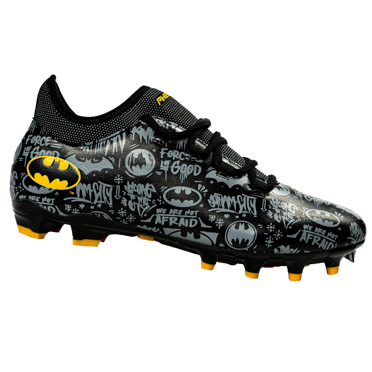 Batman Football Cleats - Velocity 2.0 by Phenom Elite – Midway Sports