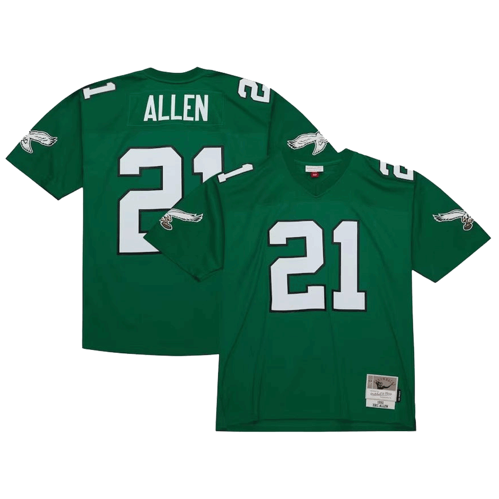 Eric Allen Philadelphia Eagles Mitchell & Ness 1990 Legacy Jersey ...