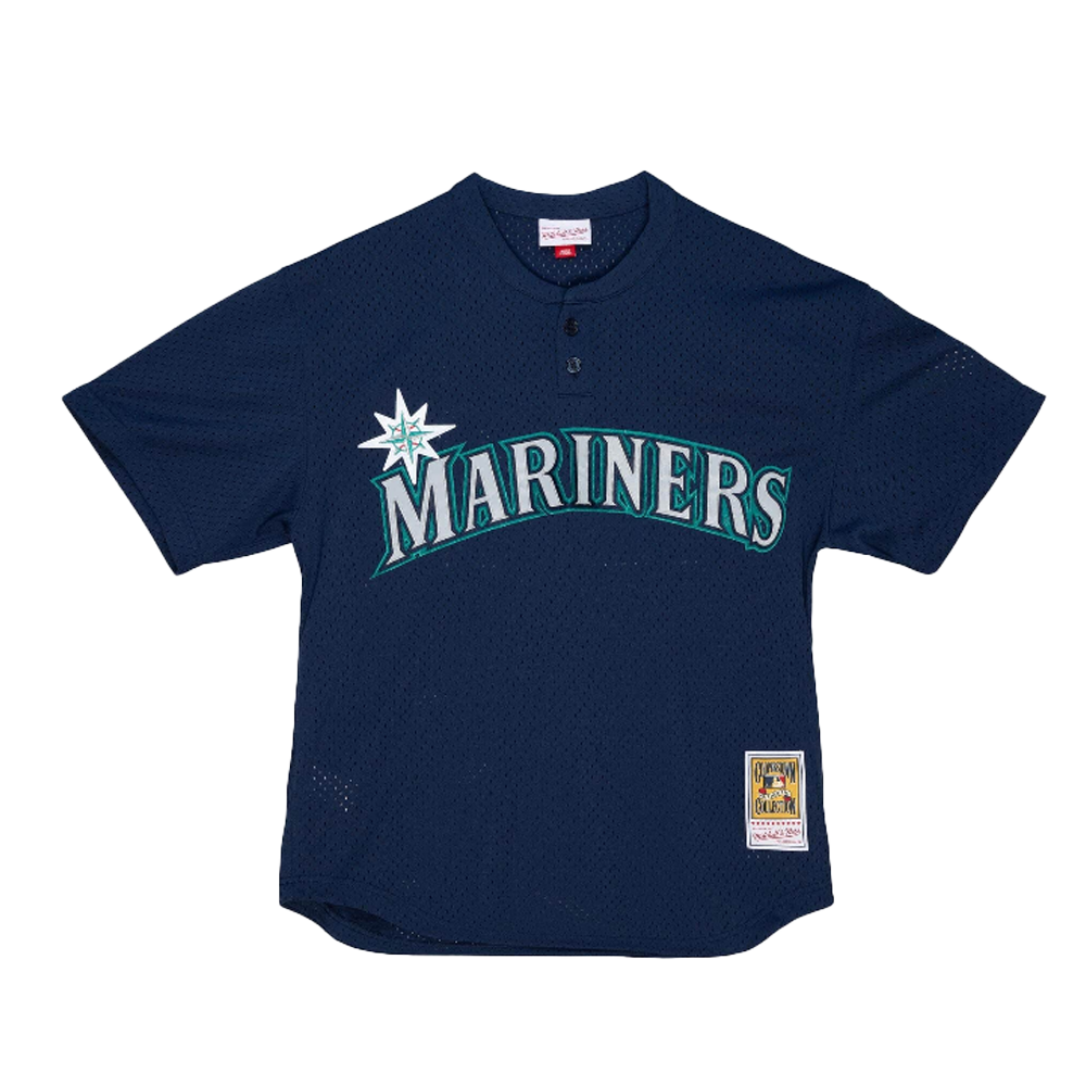 Kid's Authentic Ken Griffey Jr Seattle Mariners 1995 Pullover Jersey ...