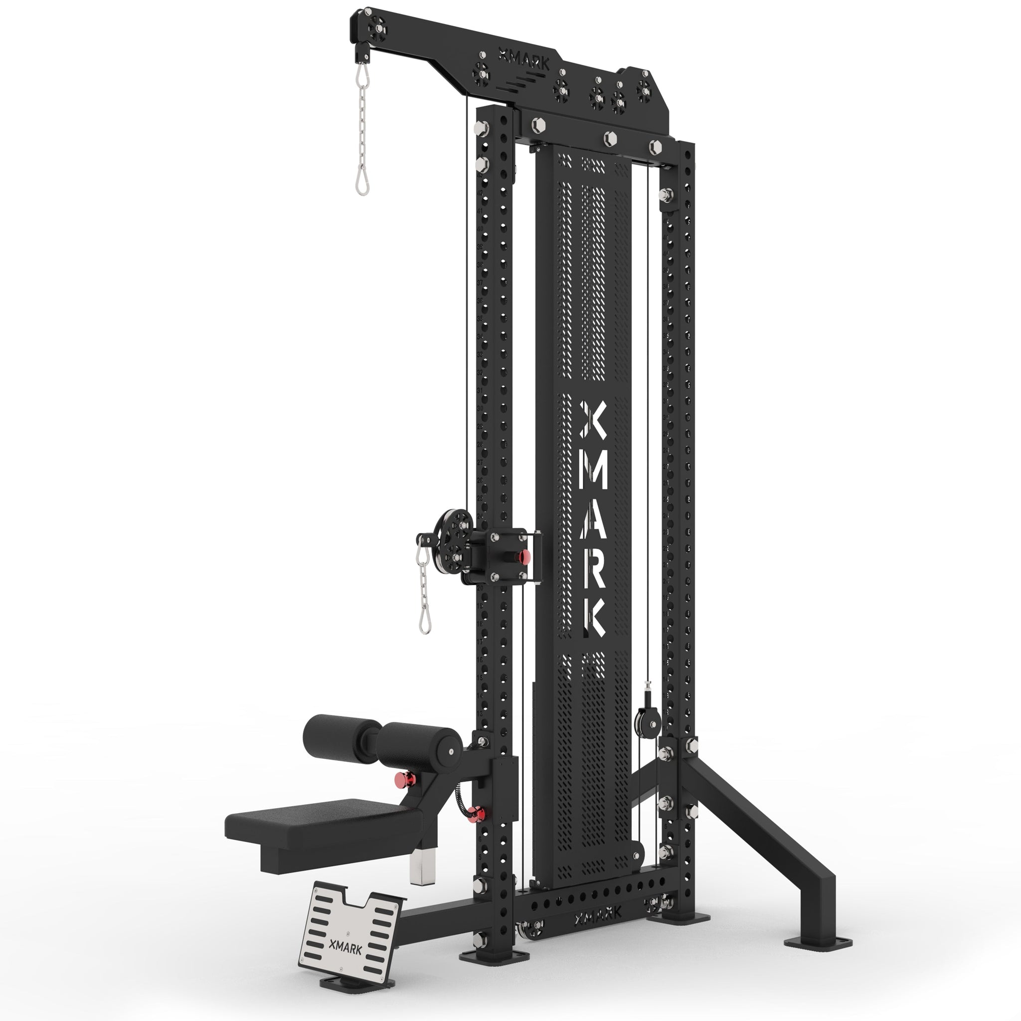 Commercial Lat Pulldown and Low Row Single Stack Functional Trainer ...